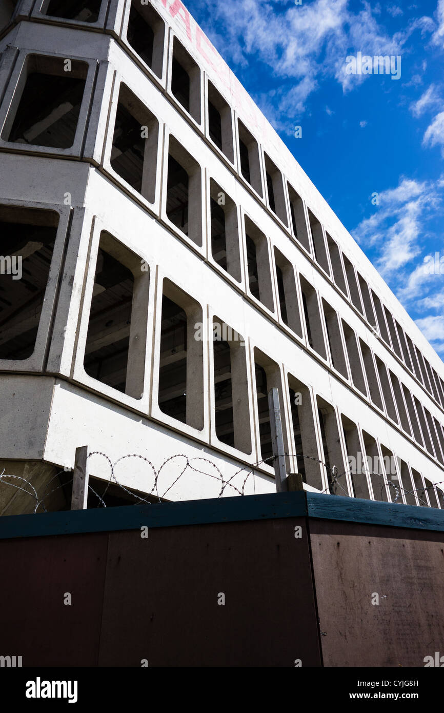 Protected, incomplete building Stock Photo - Alamy
