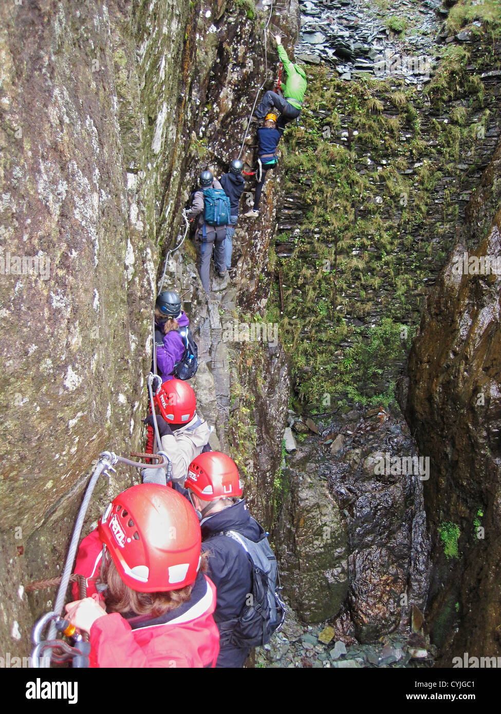 Honister slate mine via ferrata hi-res stock photography and images - Alamy