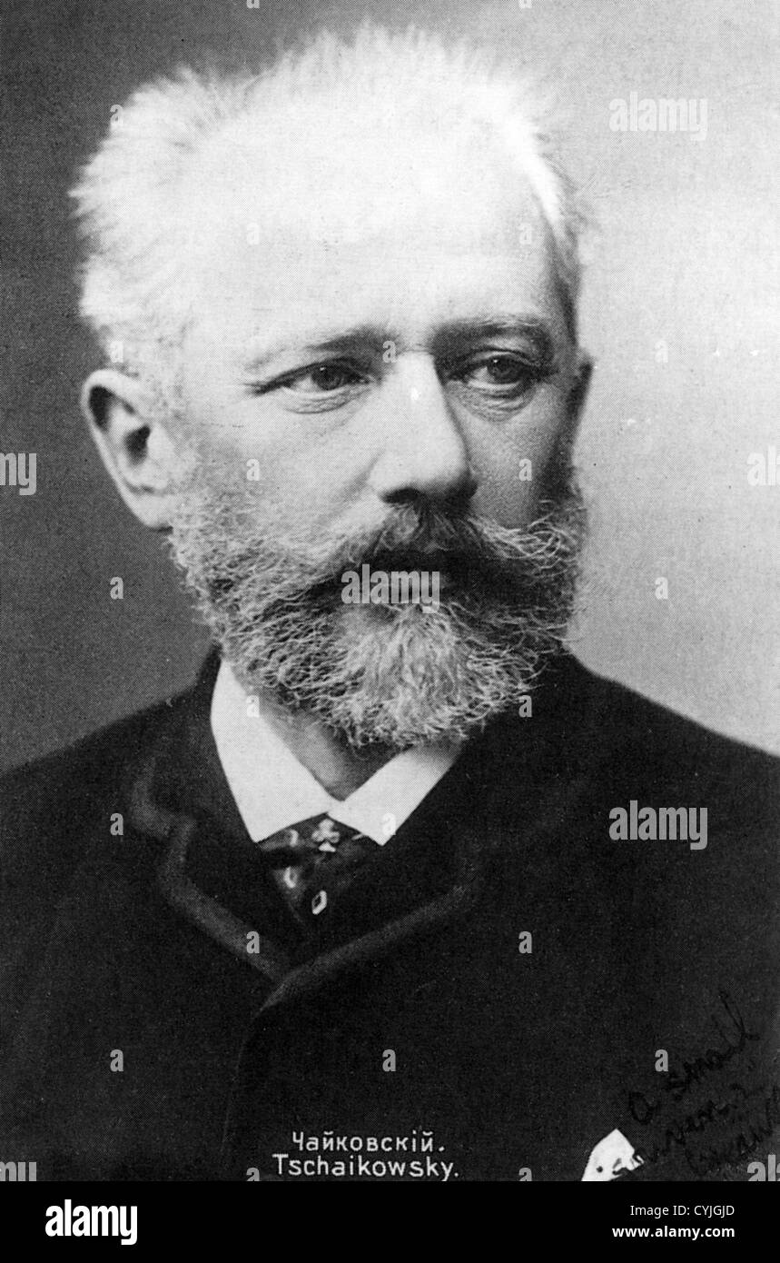 Russian composer pyotr tchaikovsky Black and White Stock Photos ...