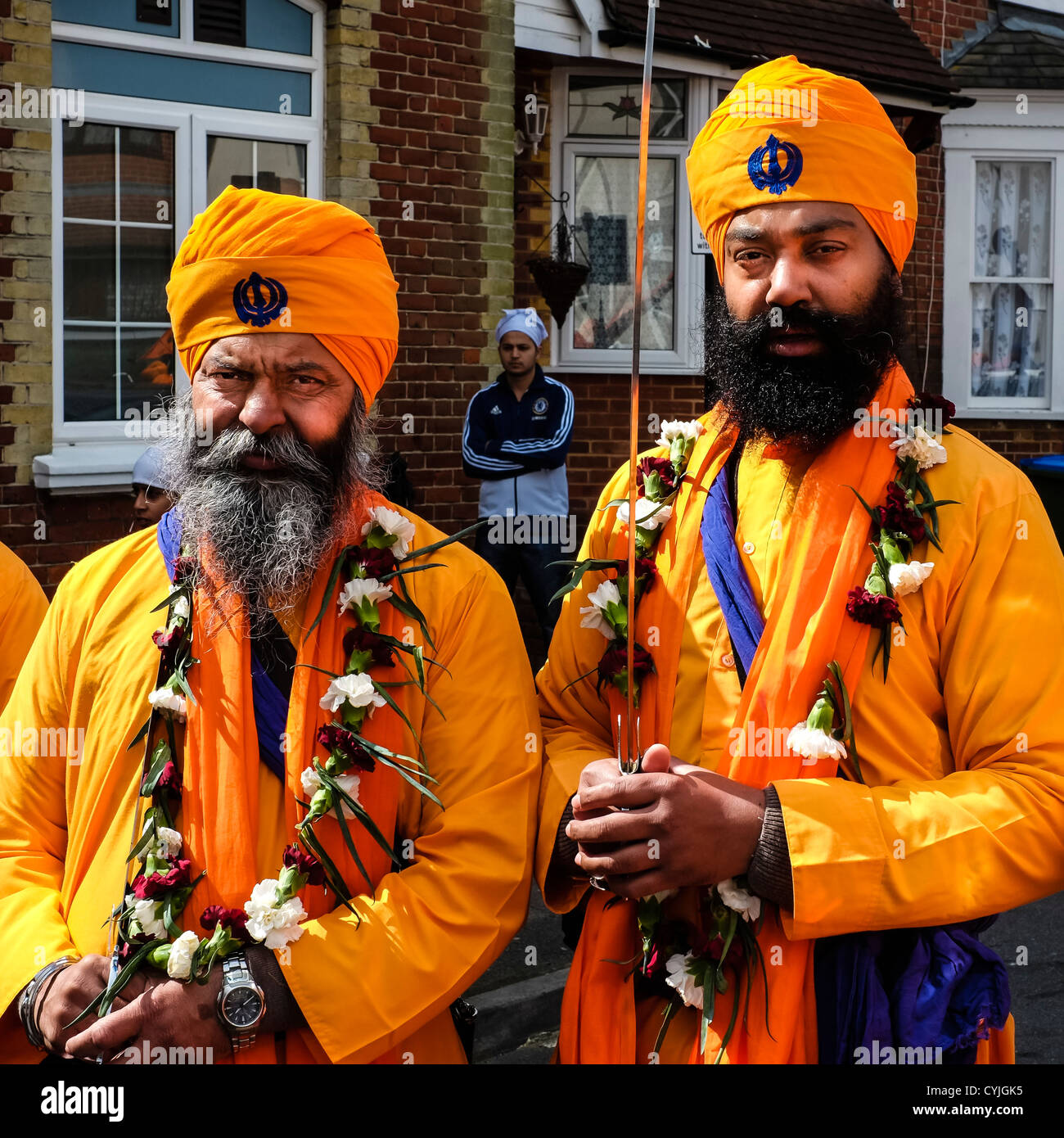 Members of the Gurdwara Honour Guard at the celebrations of Vaisakhi by ...