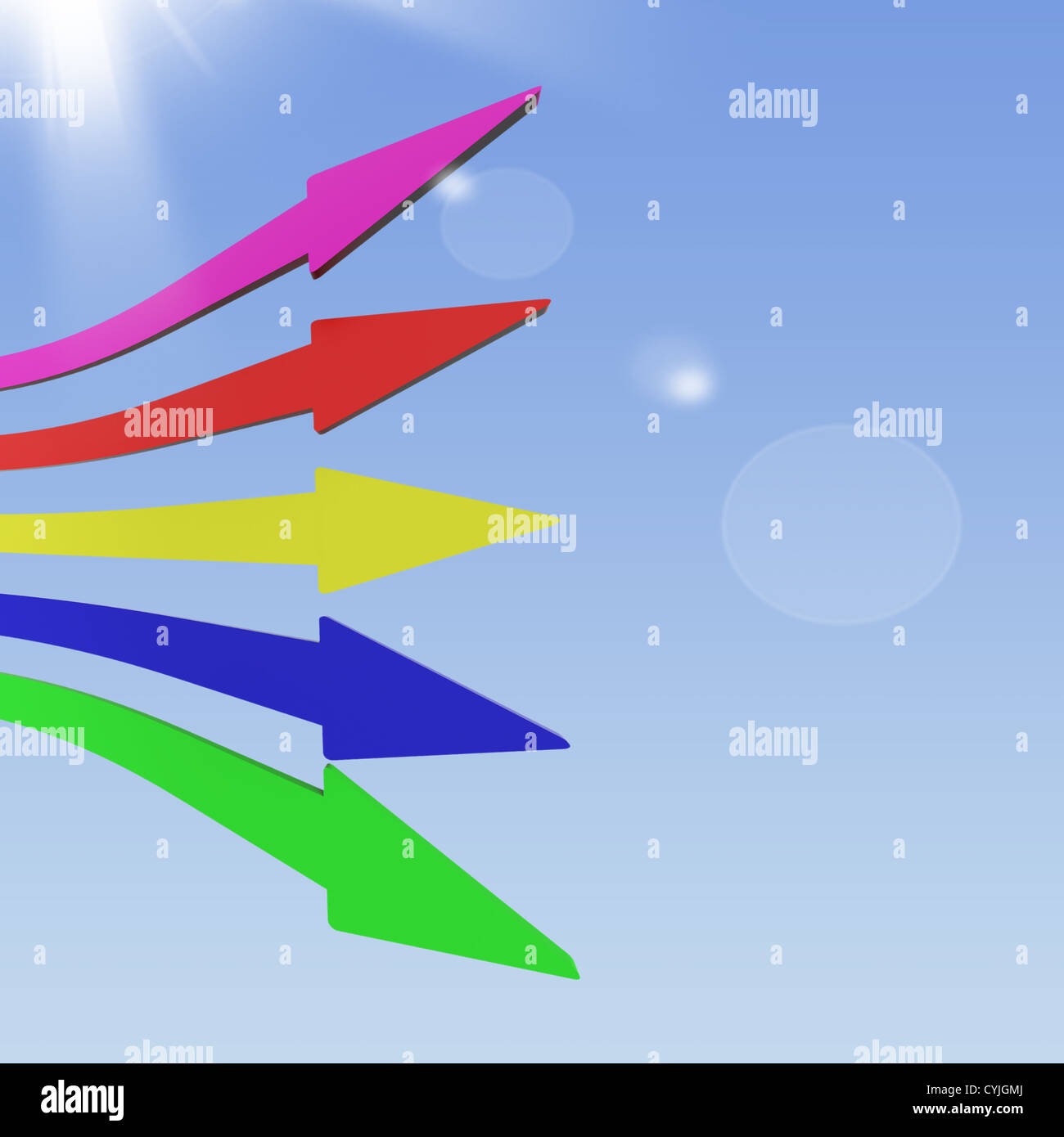 Group of arrows hi-res stock photography and images - Alamy