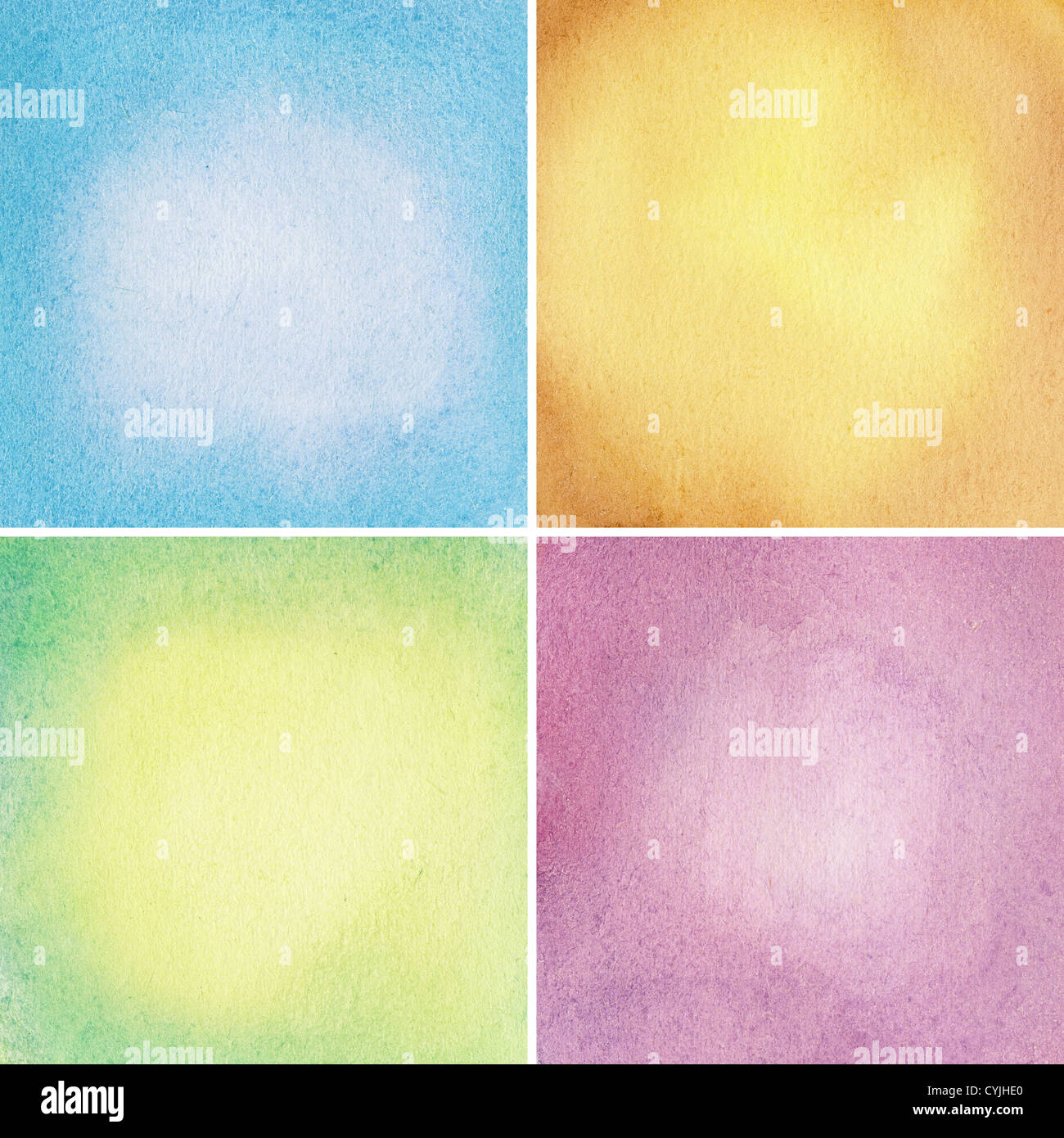 Watercolor hand painted design elements Stock Photo - Alamy