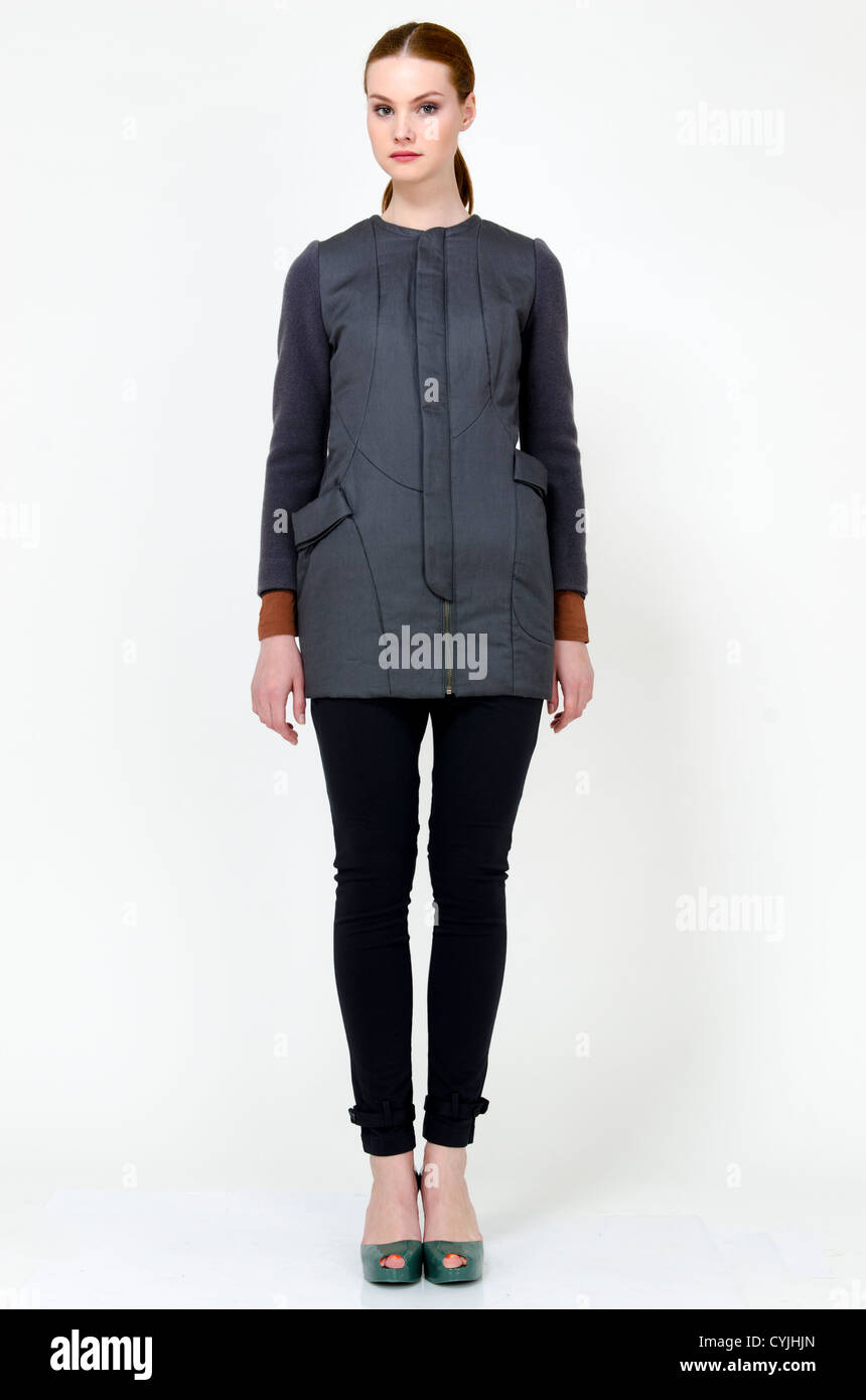 Full lenght fashion model portrait Stock Photo - Alamy