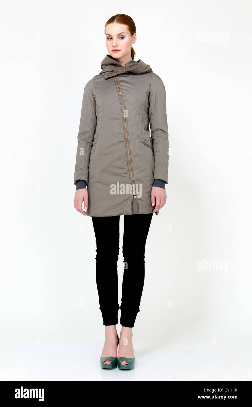 Full lenght fashion model portrait Stock Photo - Alamy