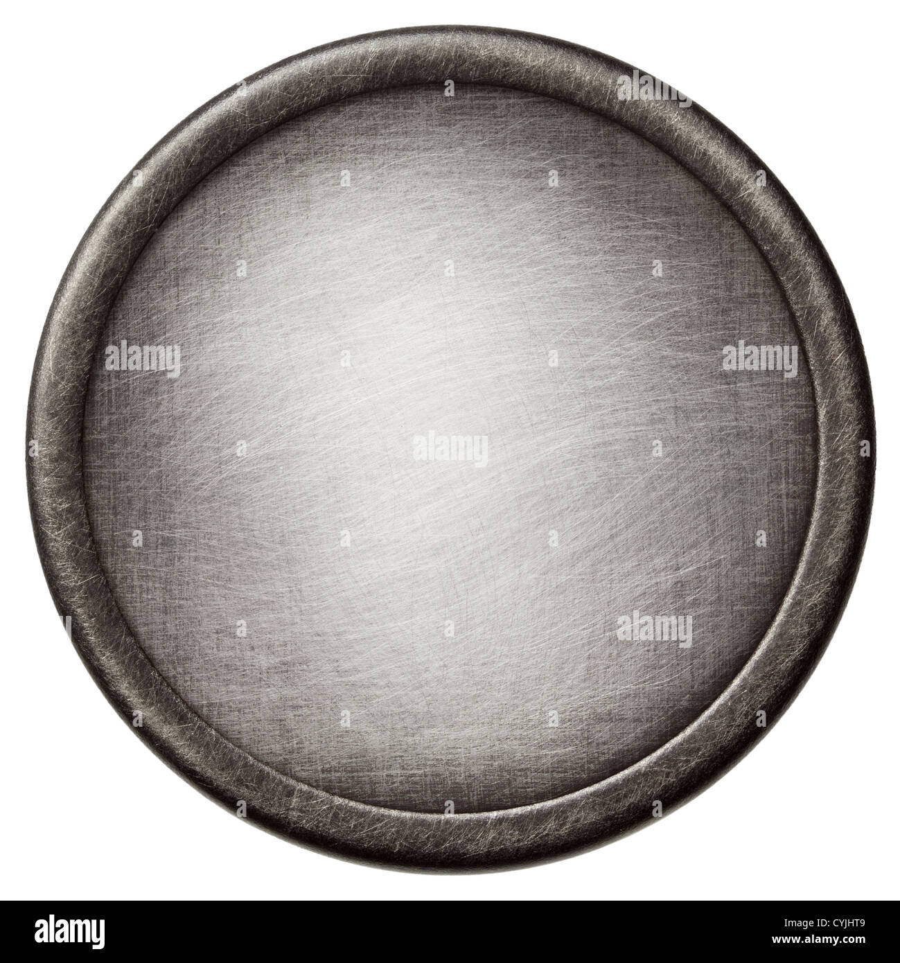 Vintage background. Aged metal texture in a round frame Stock Photo - Alamy