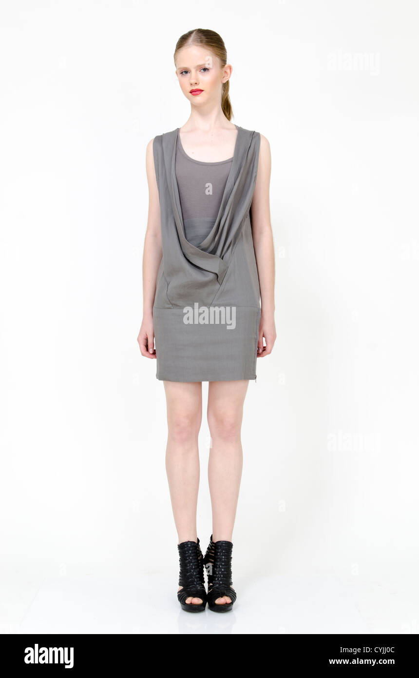 Full lenght fashion model portrait Stock Photo - Alamy