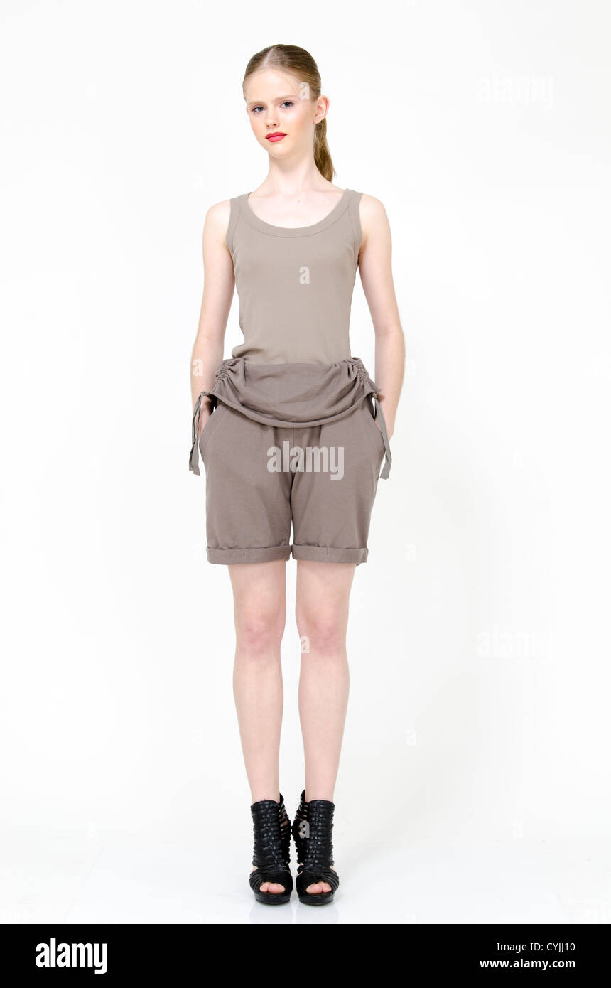 Full lenght fashion model portrait Stock Photo - Alamy