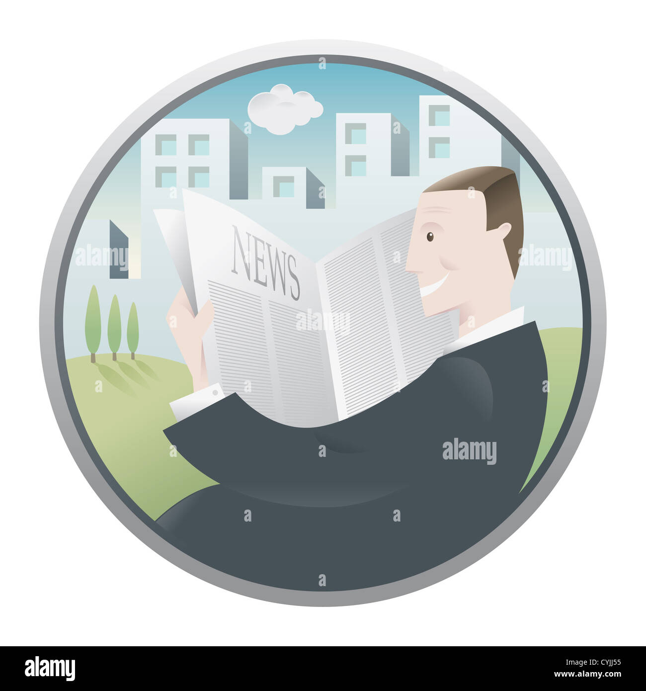 Urban reading Cut Out Stock Images & Pictures - Alamy
