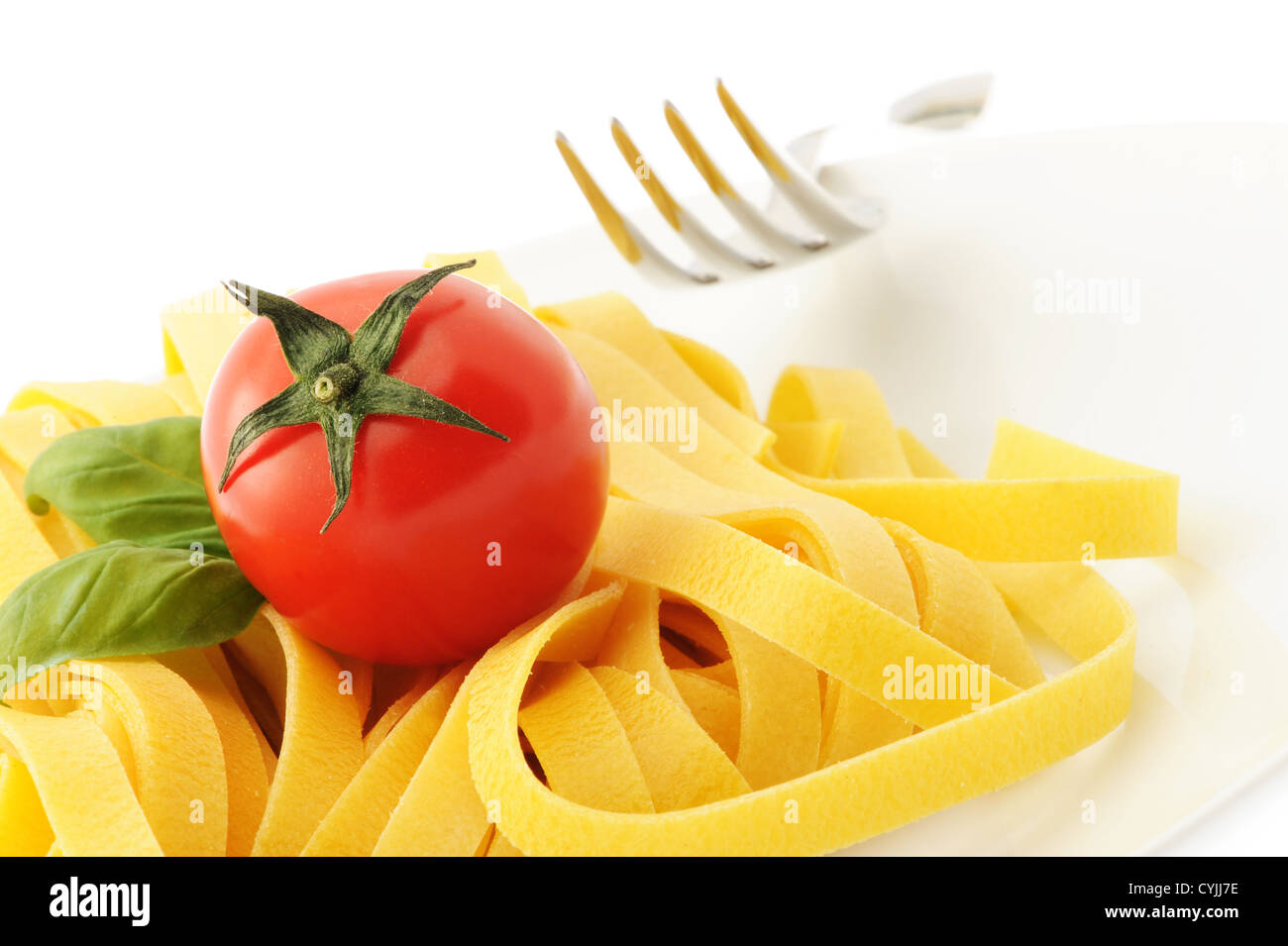 Italian pasta dish, close up Stock Photo - Alamy
