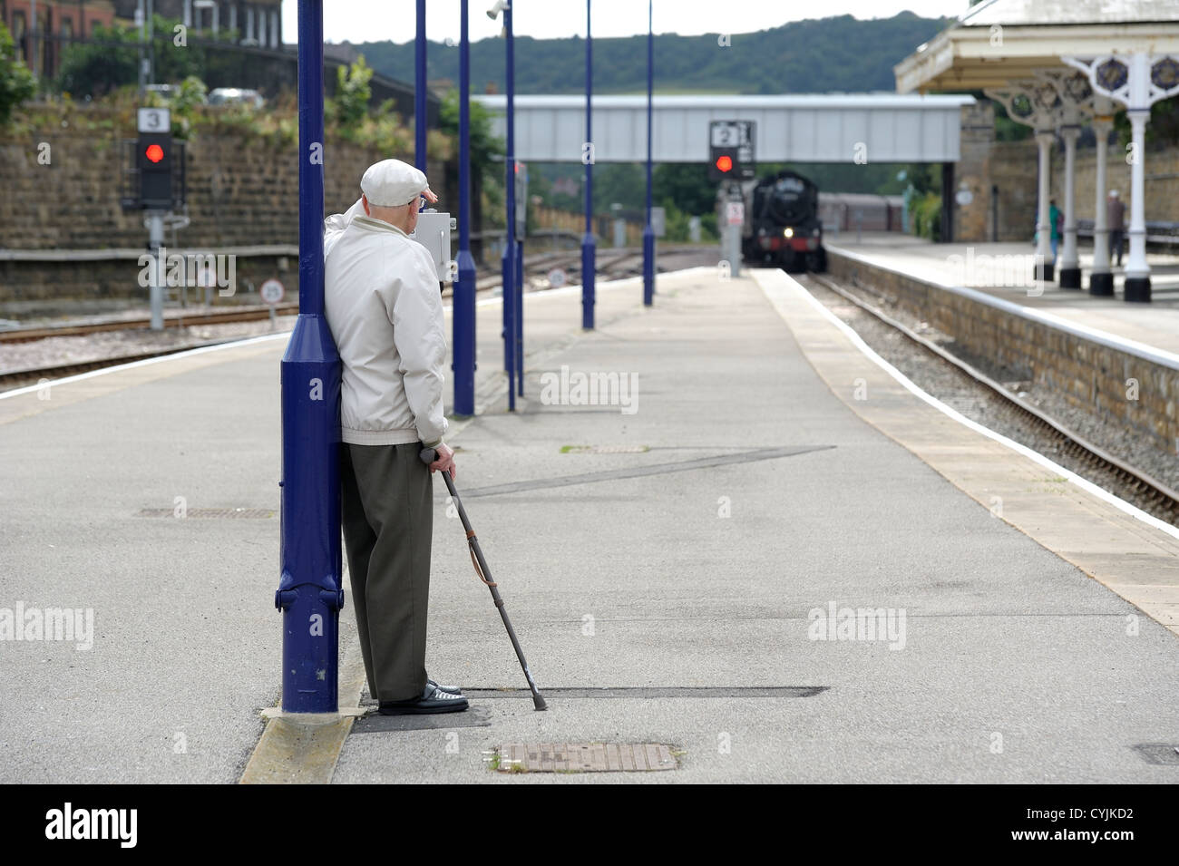 Old man train High Resolution Stock Photography and Images - Alamy