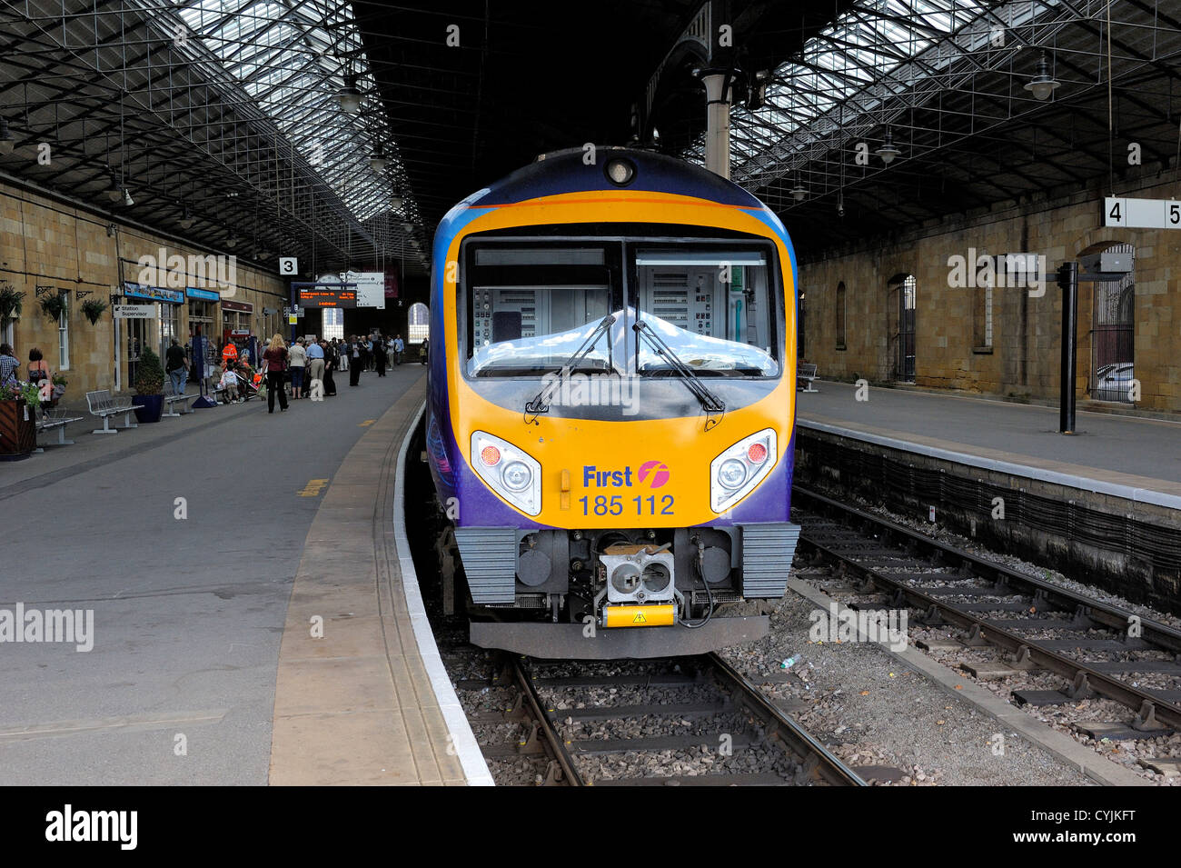 Class 185 Pennine Desiro diesel multiple unit Scarborough station north ...