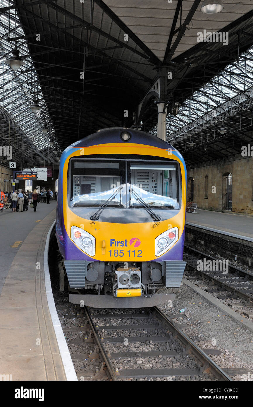Class 185 Pennine Desiro diesel multiple unit Scarborough station north ...