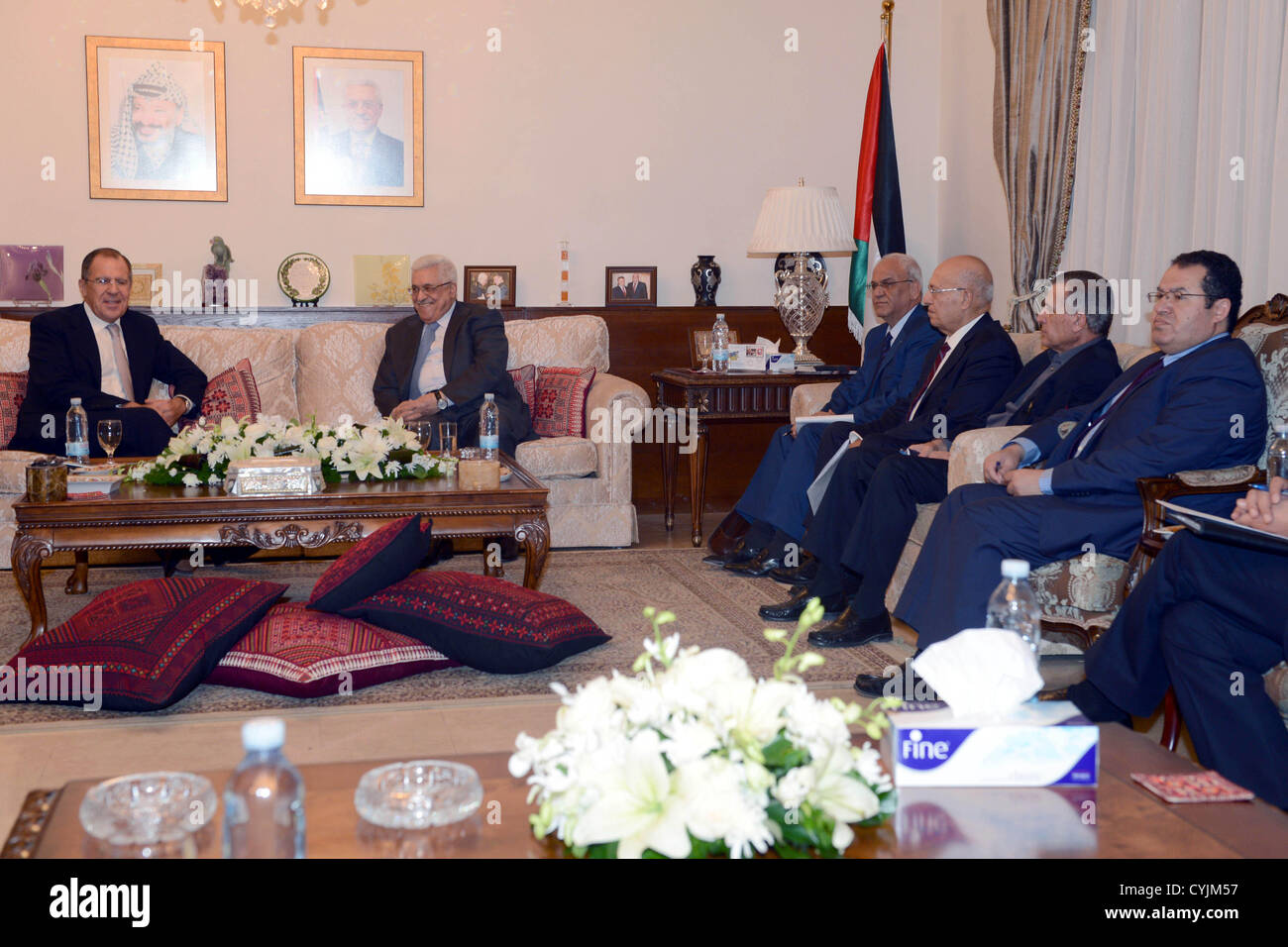 Nov. 6, 2012 - Amman, Amman, Jordan - Palestinian President Mahmoud ...