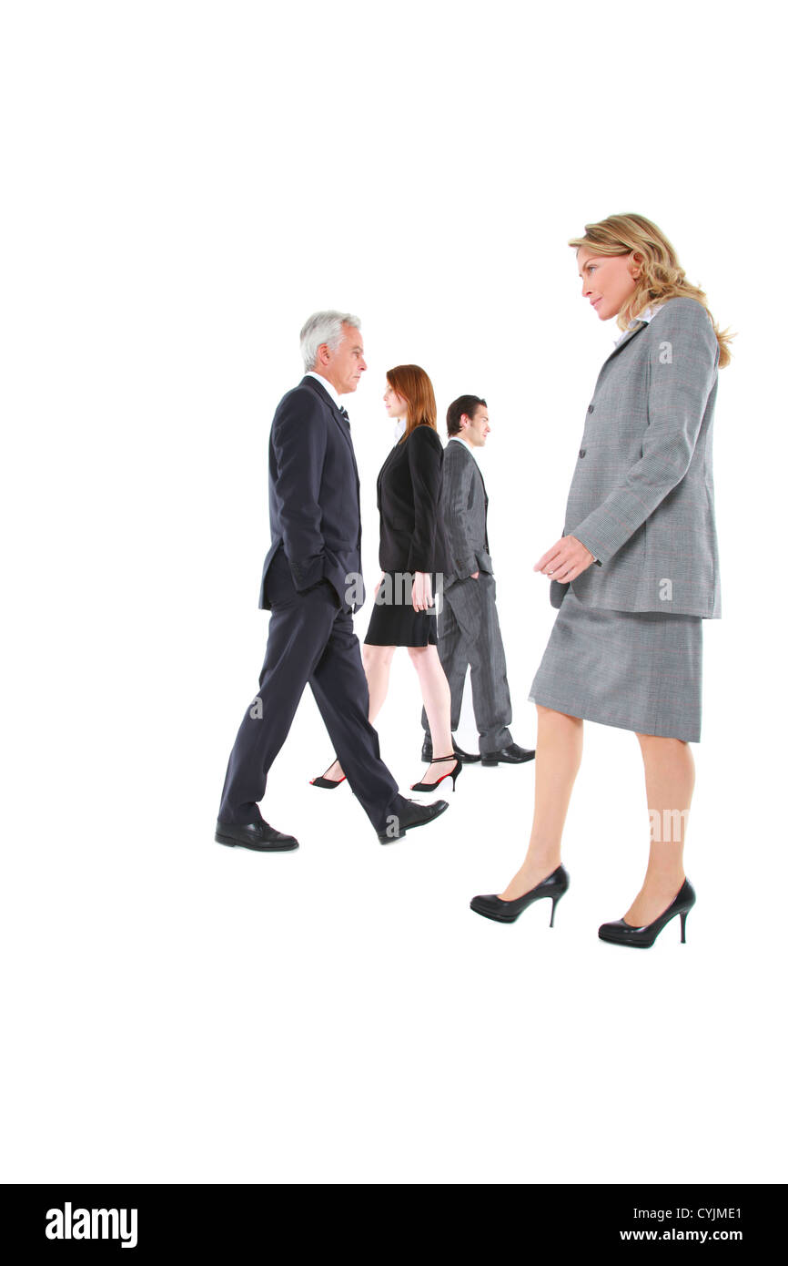 People walking in different directions hi-res stock photography and ...