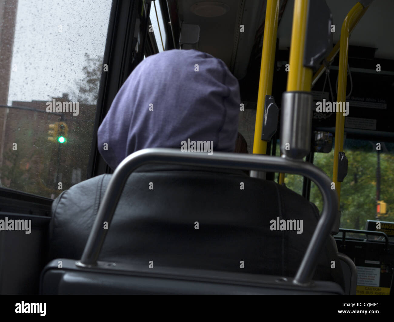 Bus Rider, Brooklyn, NY Stock Photo - Alamy