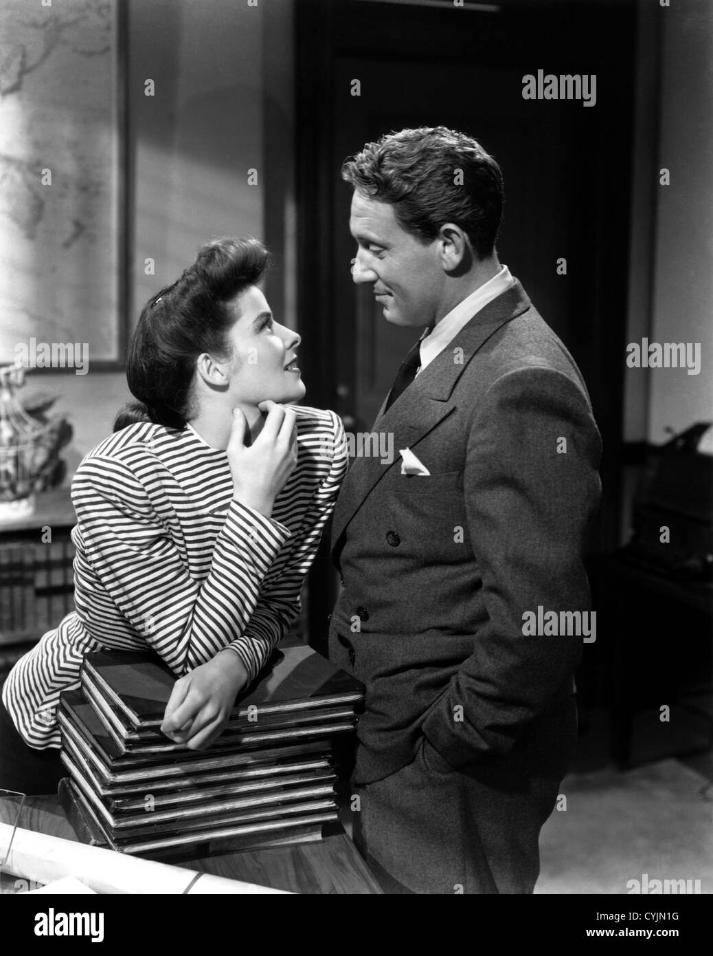 Katharine hepburn woman of the year Black and White Stock Photos ...