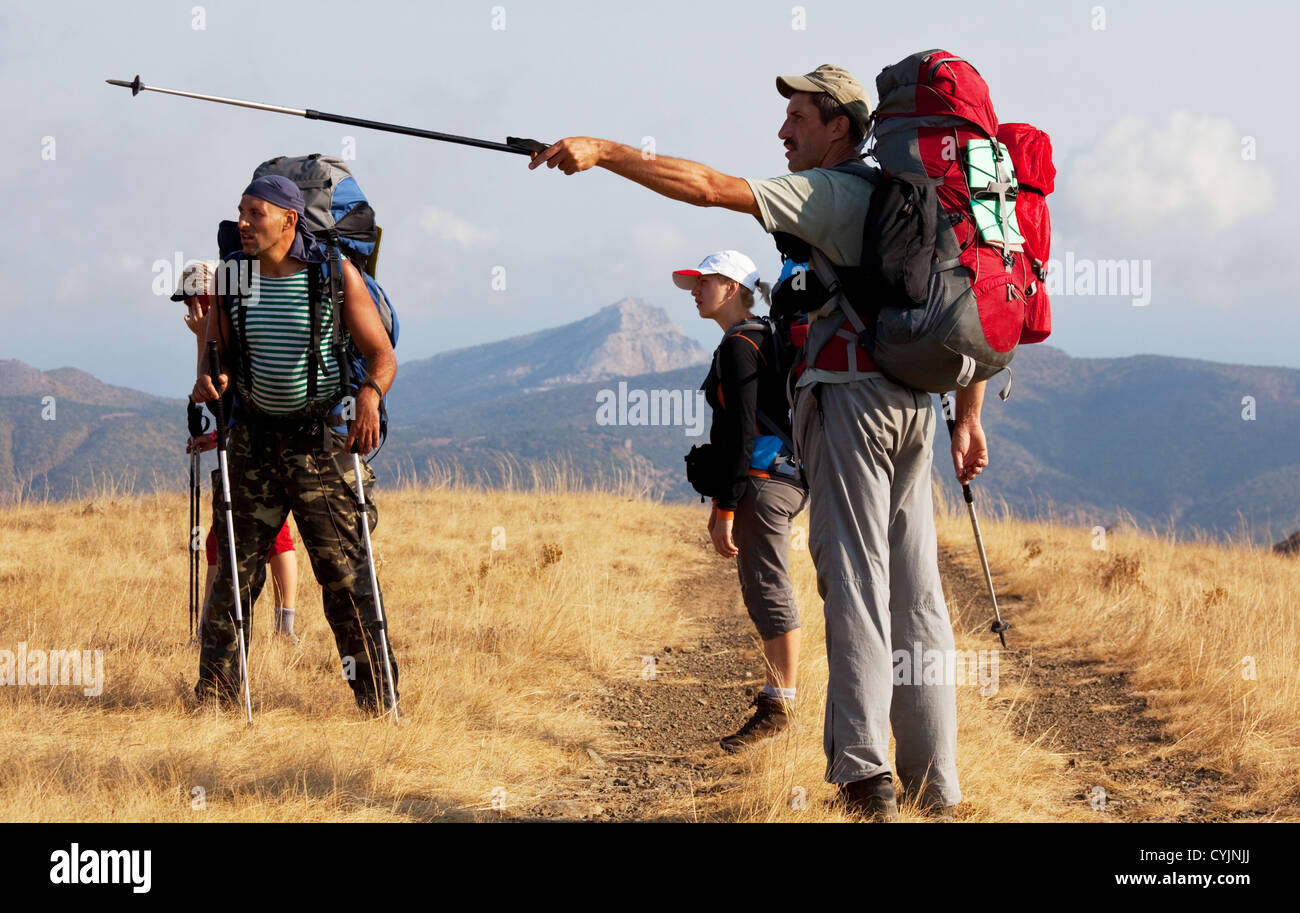 group in hike Stock Photo - Alamy