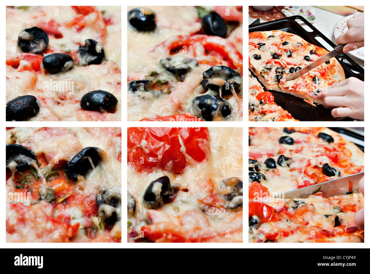 Pizza collage hi-res stock photography and images - Alamy
