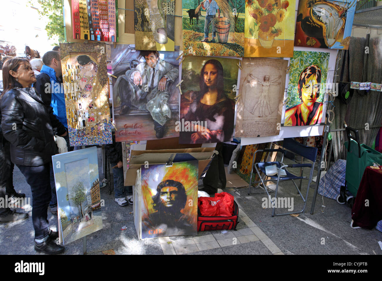 Copies of famous images cultural icons artworks art, for sale El Rastro ...