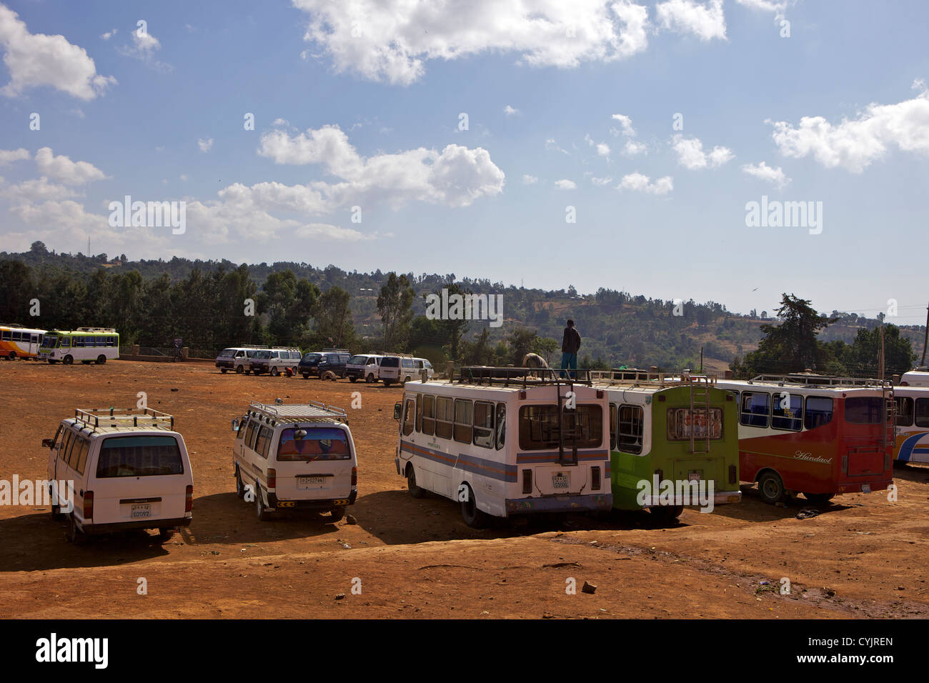 bus station at soddo, Ethiopia, Africa Stock Photo - Alamy