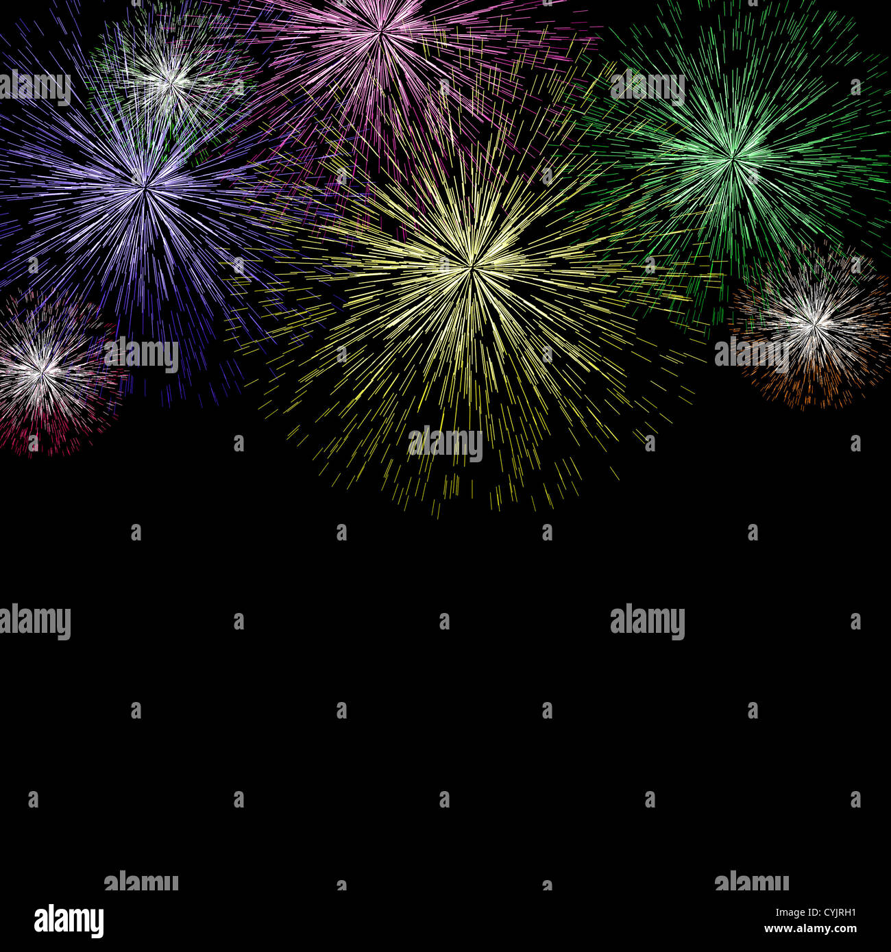 Exploding Fireworks Background As New Years Or Independence ...