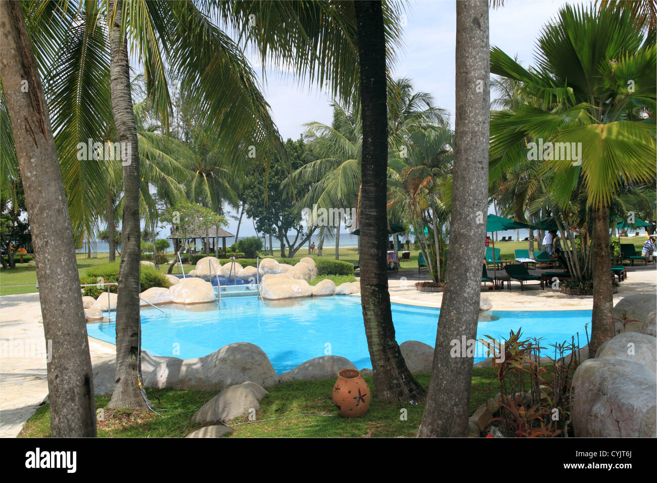 Swimming pool and gardens at Nexus Resort & Spa Karambunai, Kota ...