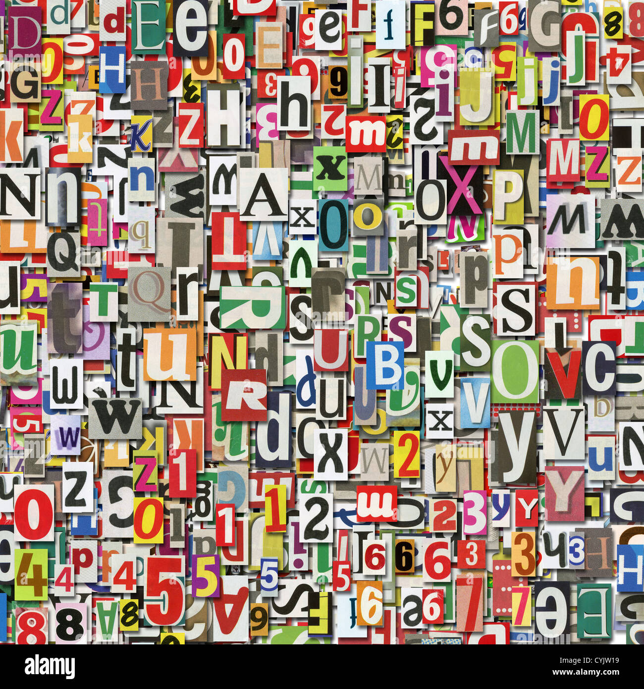 Designed background. Digital collage made of newspaper clippings Stock ...