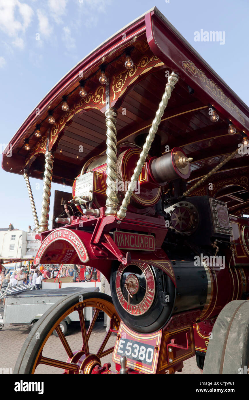 Close-up of the electricity dynamo on a Burrell Showmans Road ...