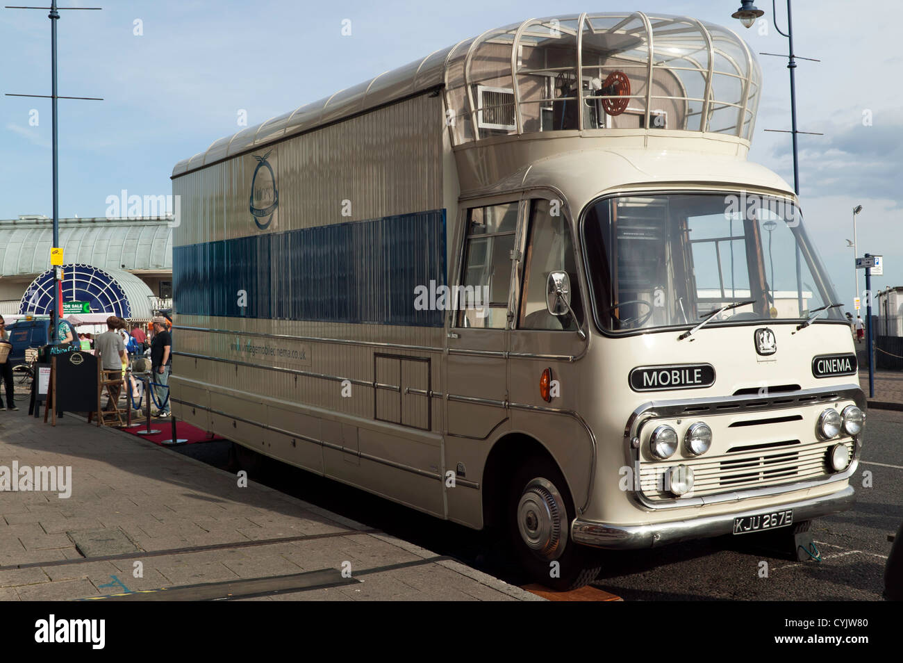 Image of a rare mobile cinema unit built on a bedford SB chassis with ...