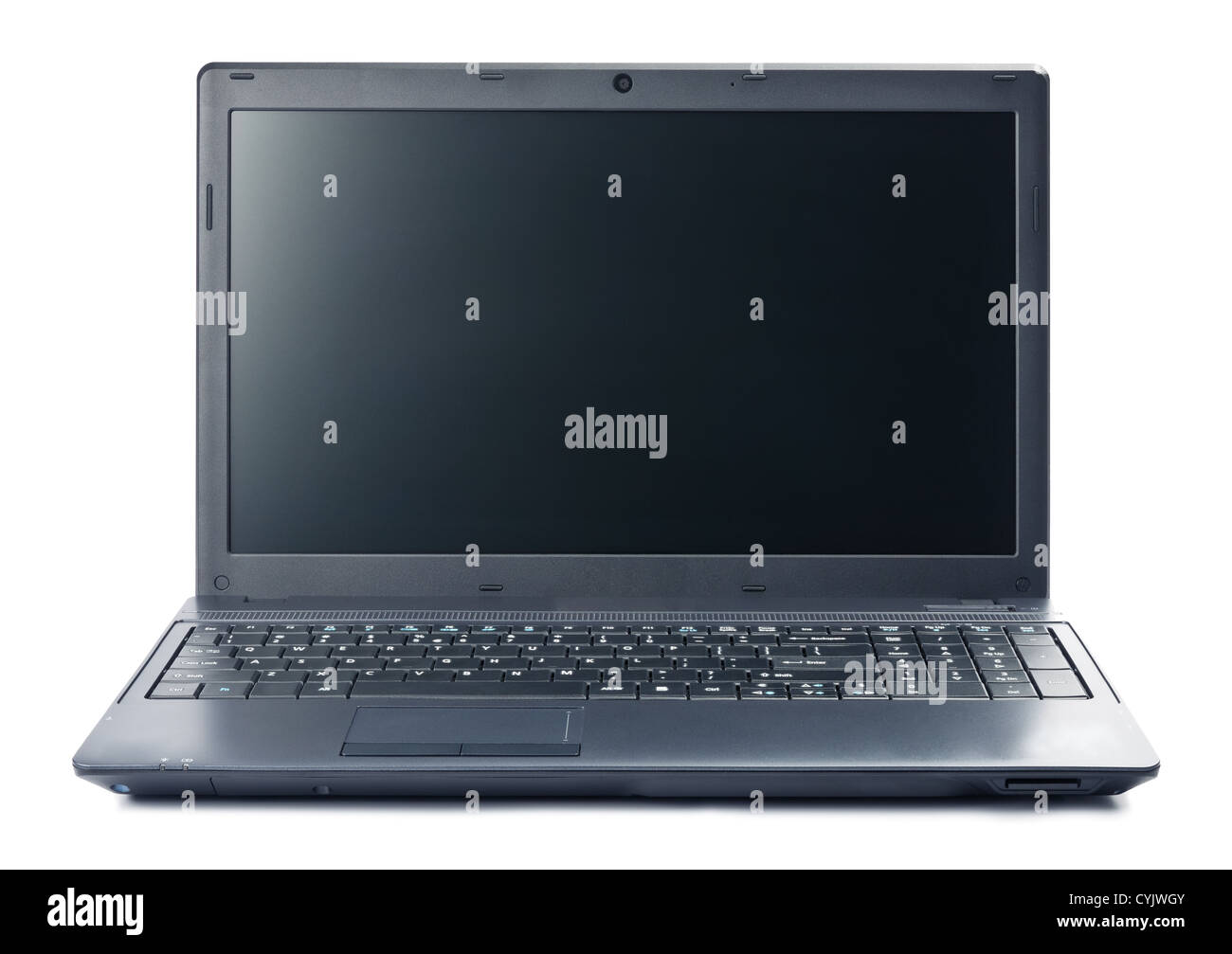 Laptop isolated on white Stock Photo - Alamy
