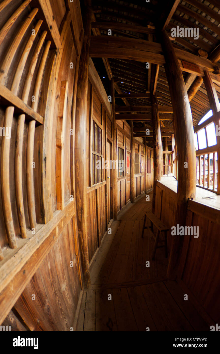 Interior of Tulou in China Stock Photo - Alamy
