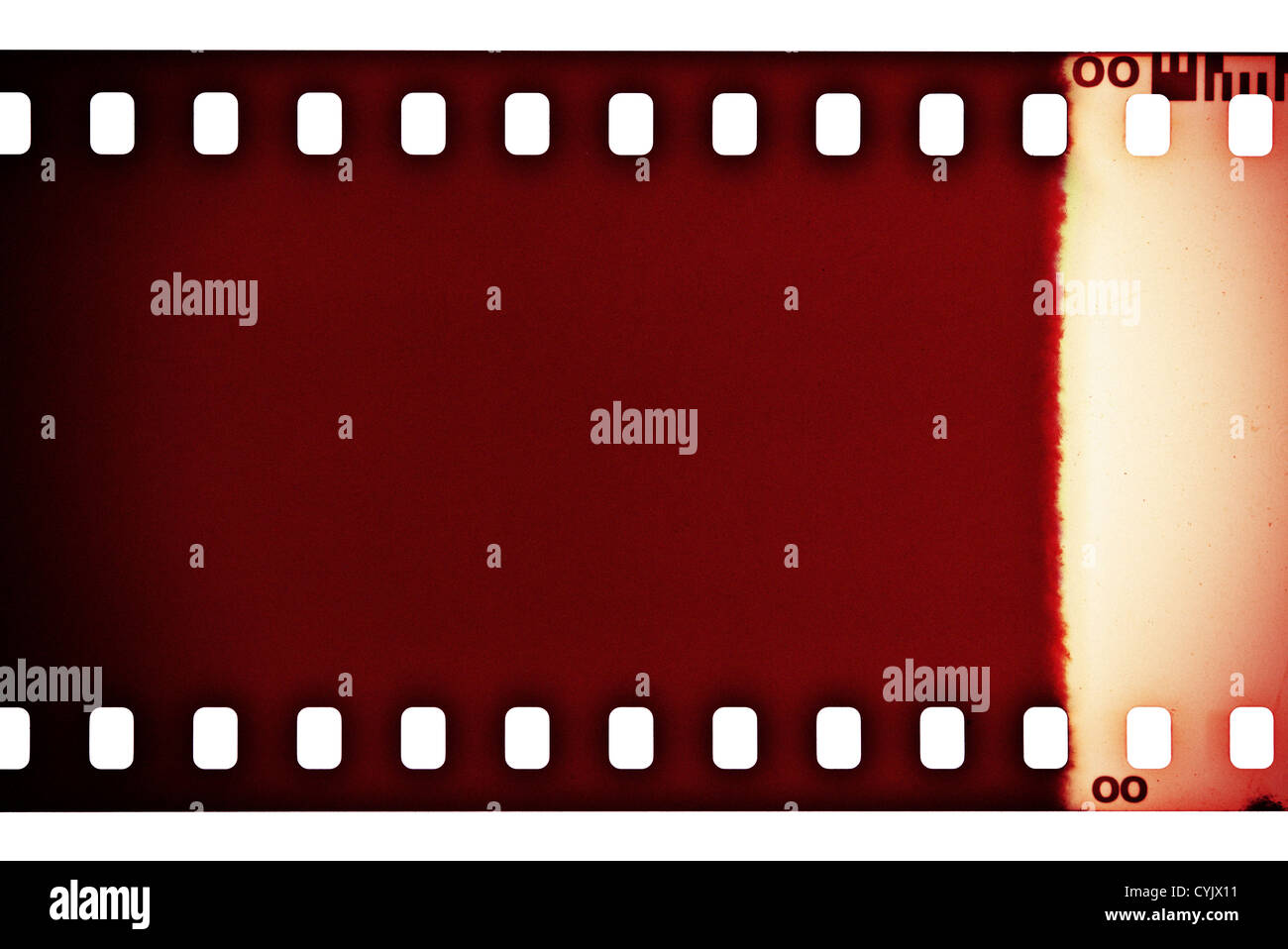 Blank grained film strip texture Stock Photo - Alamy
