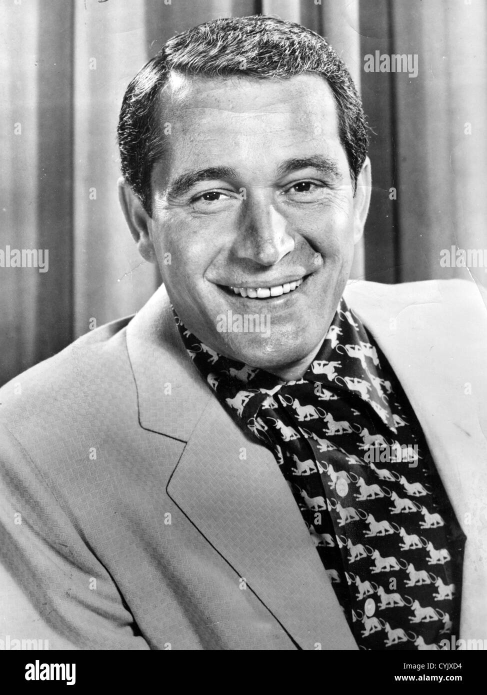 PERRY COMO (1912-2001) US singer and TV personality about 1956 Stock ...