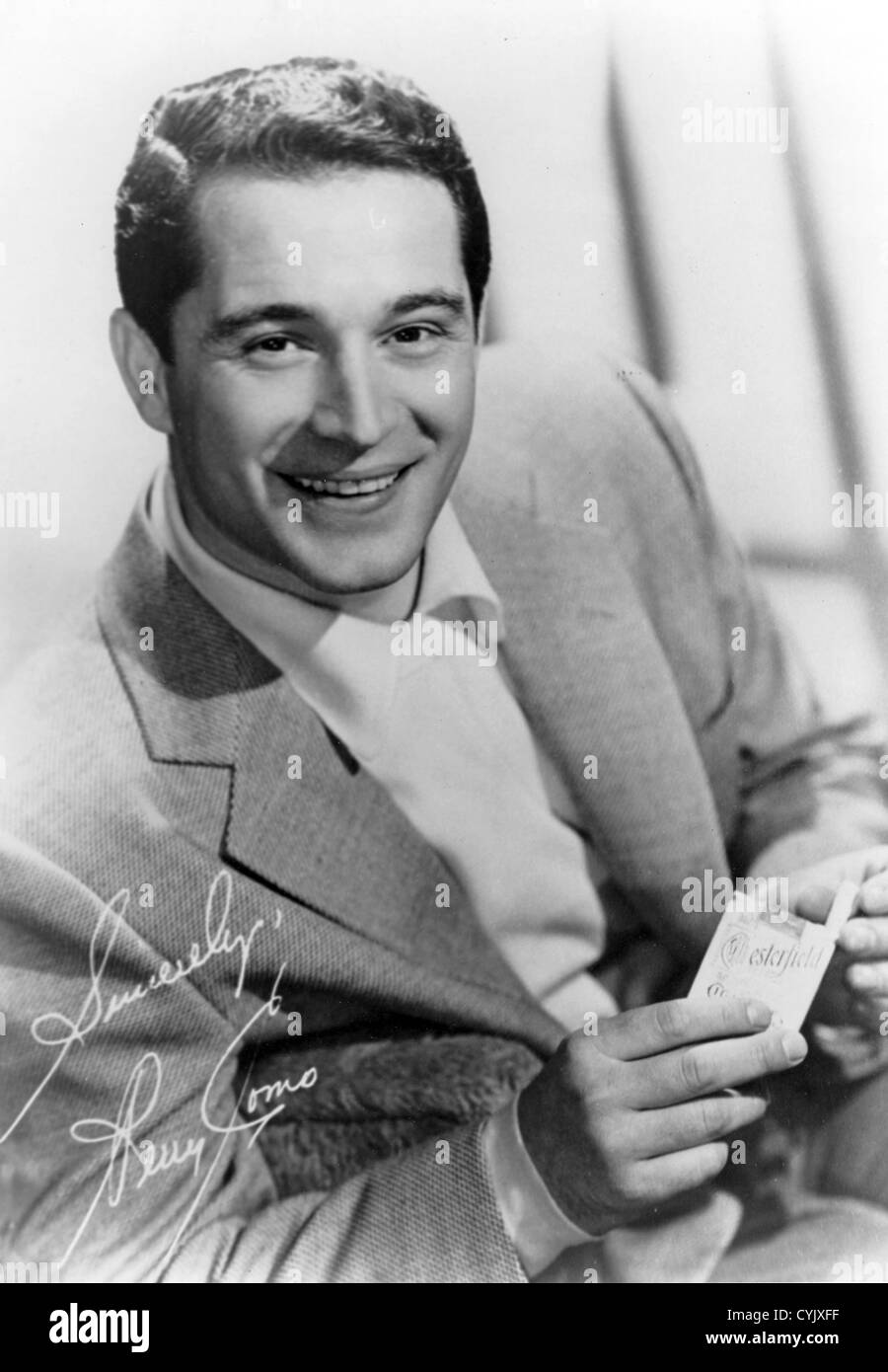 PERRY COMO (1912-2001) US singer and TV personality about 1950 Stock ...