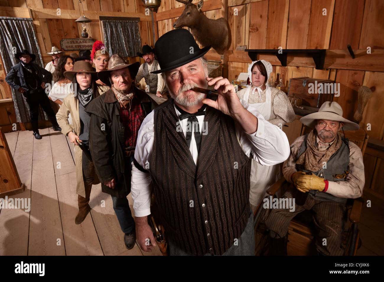 Old western bartender hi-res stock photography and images - Alamy