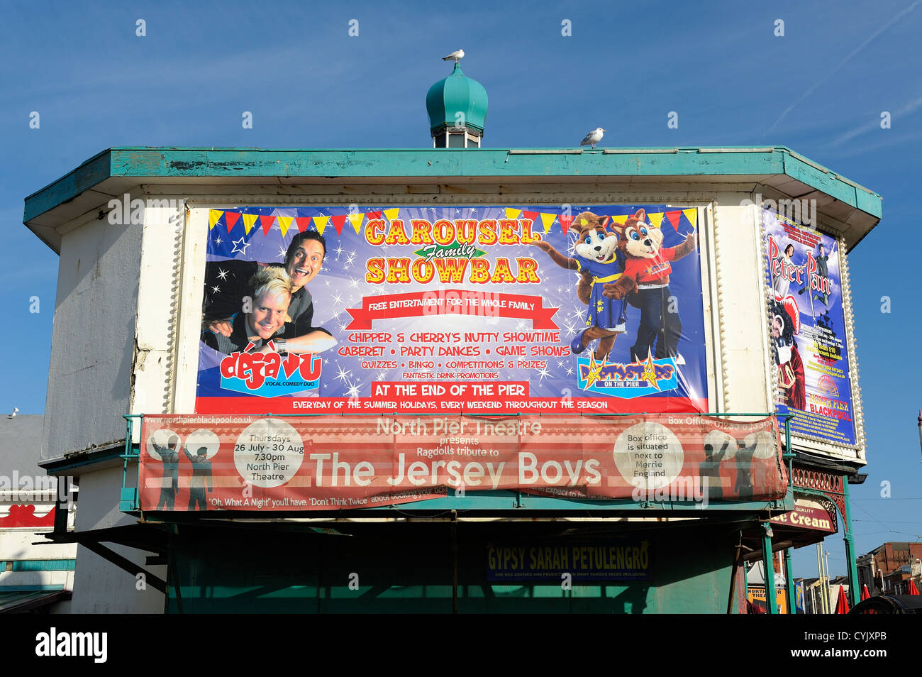 holiday entertainment ad Blackpool Lancashire england uk Stock Photo ...