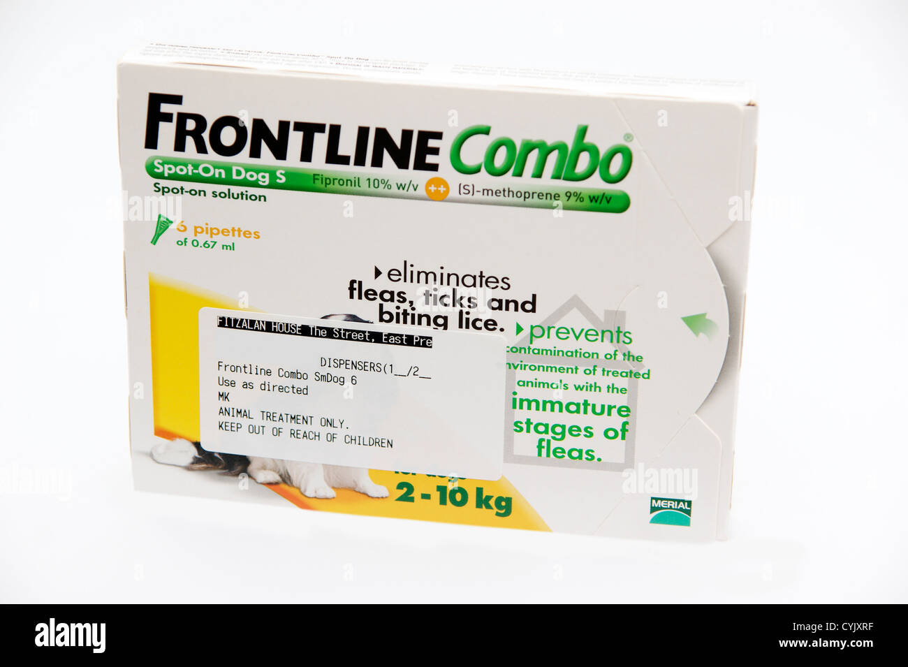 Frontline pipettes treatment prevents fleas ticks & insects for dogs ...