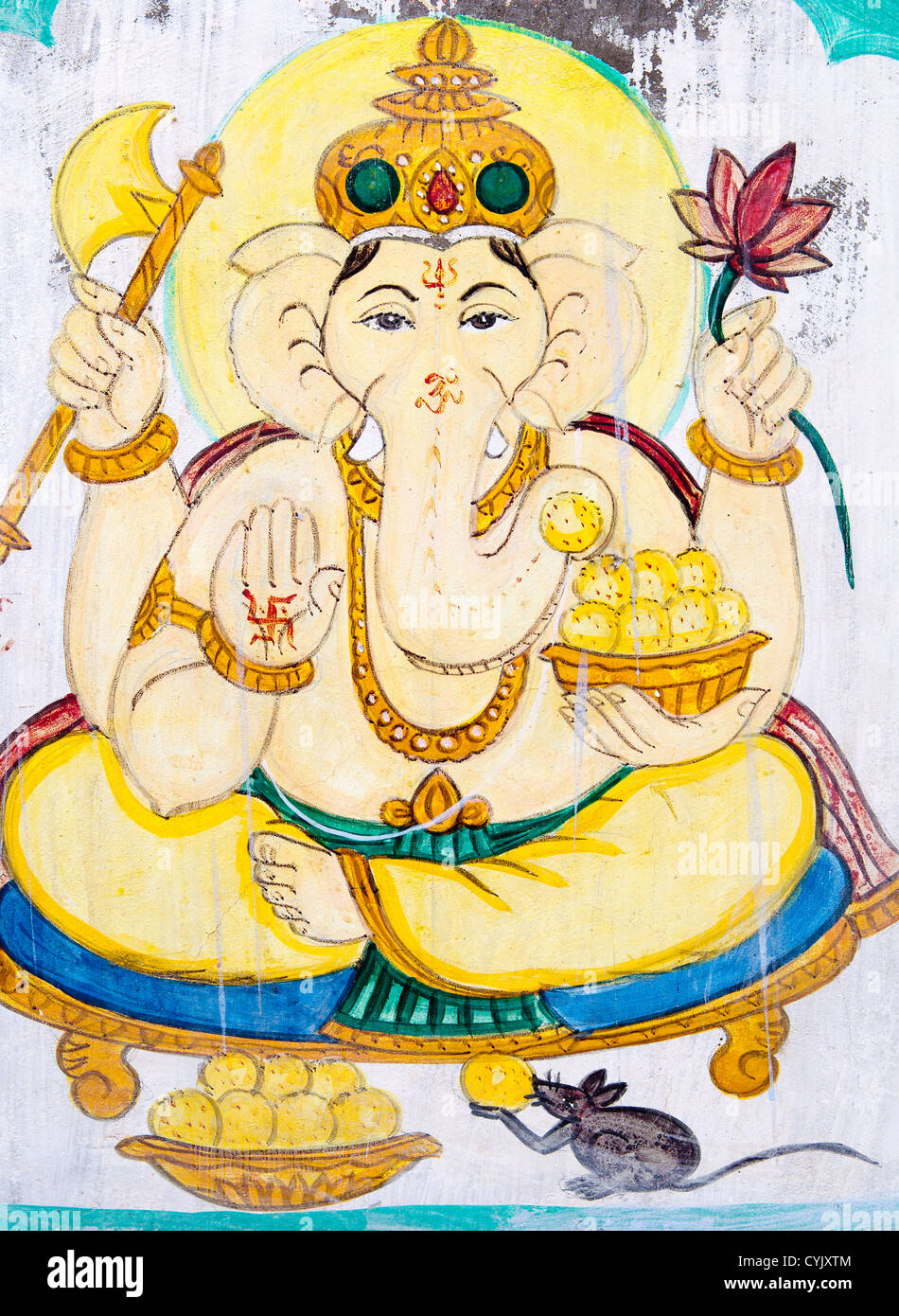 God ganesh illustration hi-res stock photography and images - Alamy