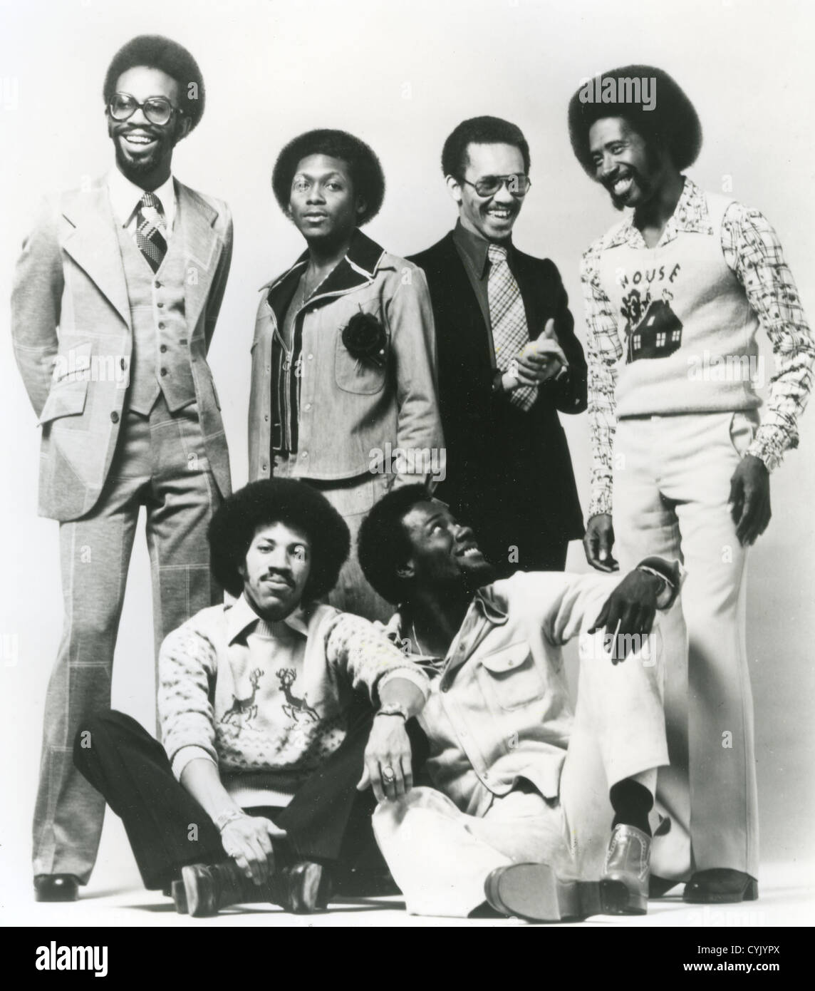 THE COMMODORES Promotional photo of US funk rock group about 1985 Stock ...
