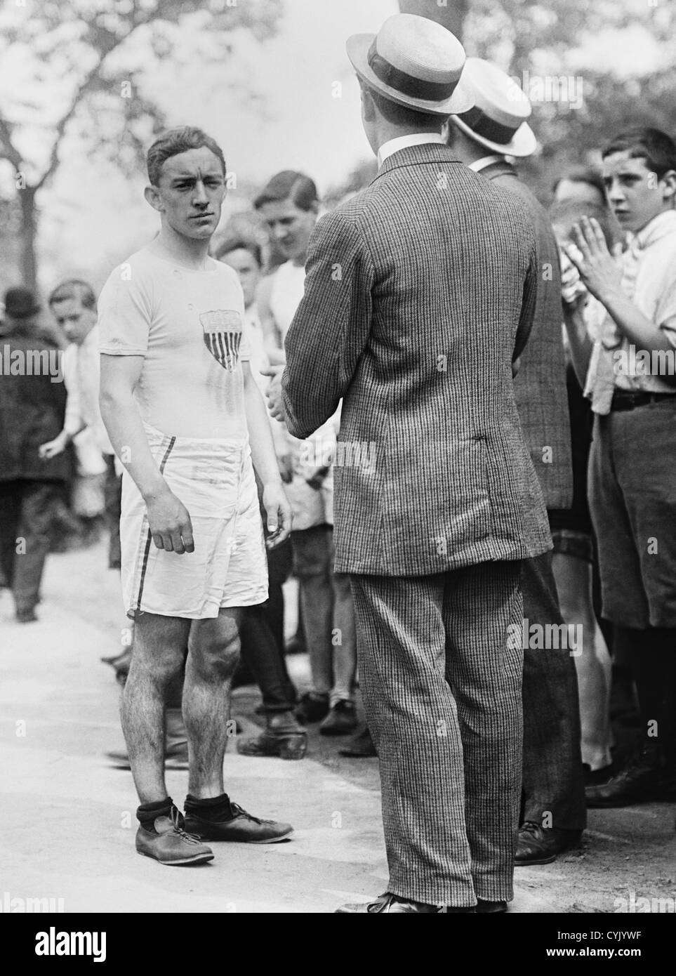 Vintage photo of Johnny Hayes Stock Photo - Alamy