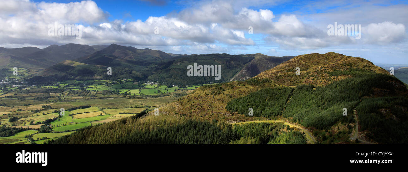 Landscape of Dodd Fell, Dodd woods, Keswick, Lake District National ...