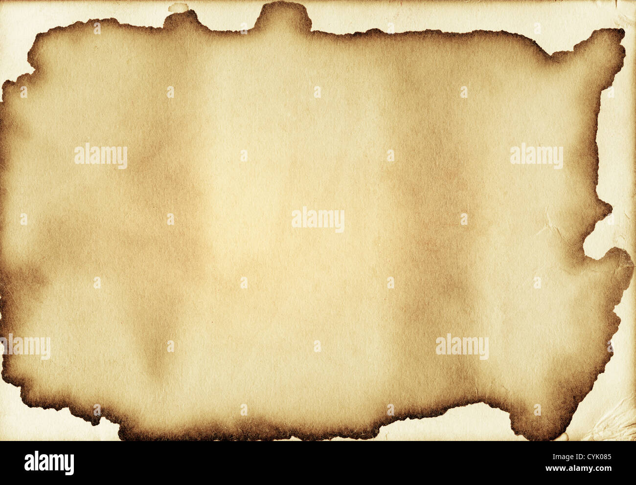 Aged paper texture with stain edges Stock Photo - Alamy