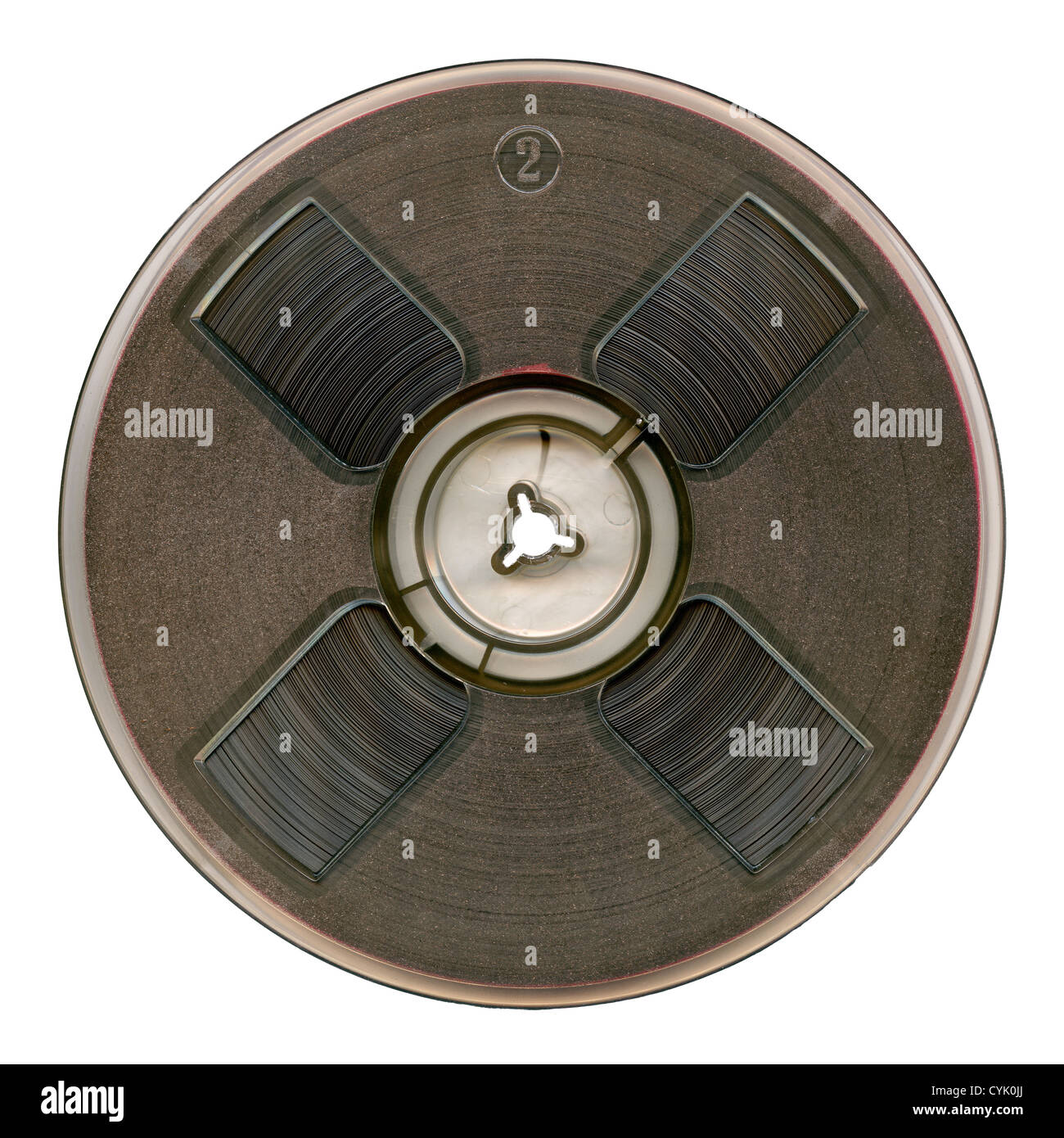 Vintage magnetic audio reel, isolated Stock Photo - Alamy