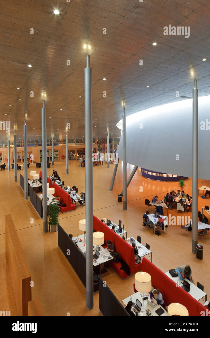 TU Delft Library, Delft, Netherlands. Architect: Mecanoo Architecten ...