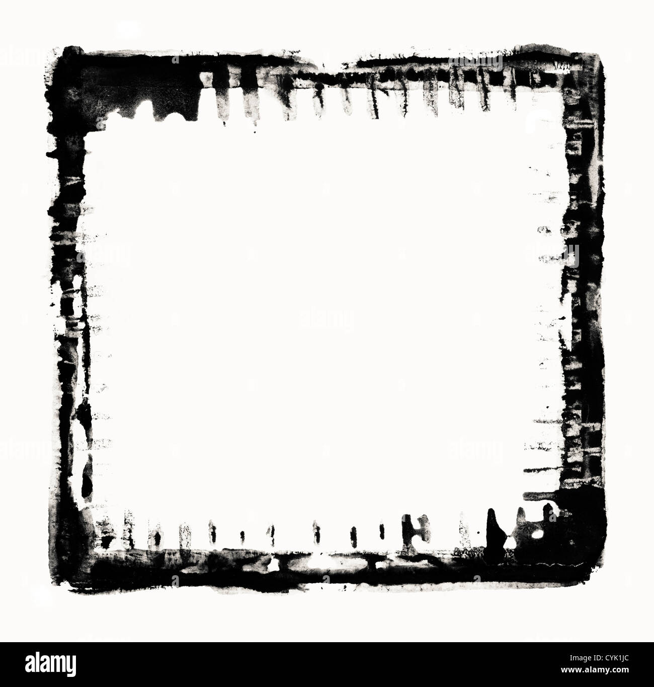 An abstract painted ink frame Stock Photo - Alamy