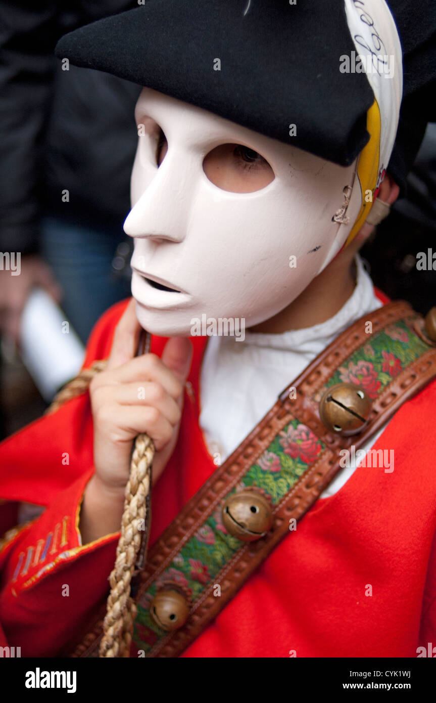 The Issohadore of the Mamuthones mask,carnival of Mamoiada,Barbagia ...