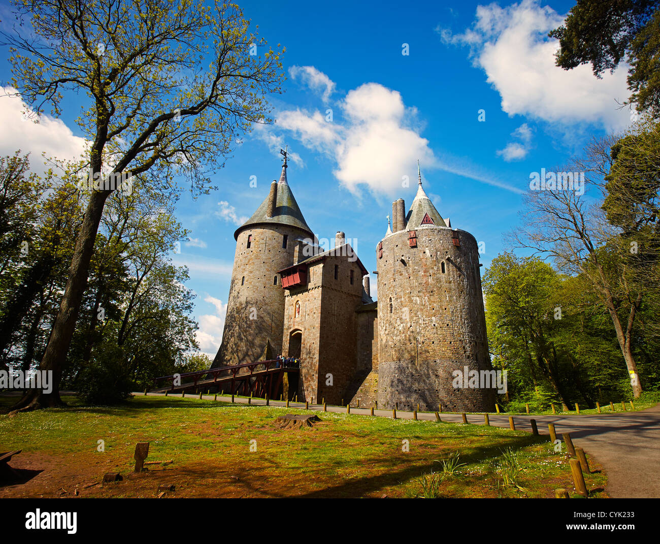 Castell Coch (the Red Castle), Tongwynlais, Wales, UK Stock Photo - Alamy