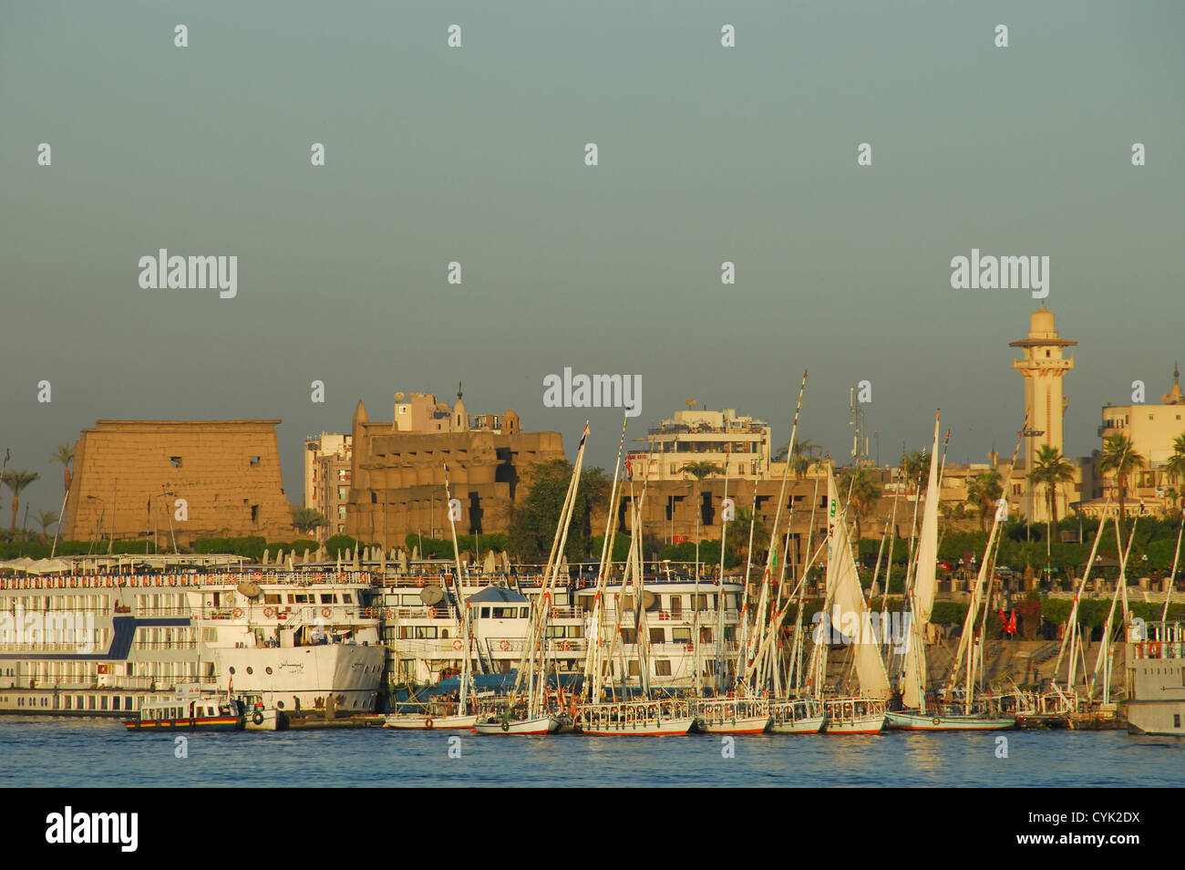 Luxor temple from river nile hi-res stock photography and images - Alamy