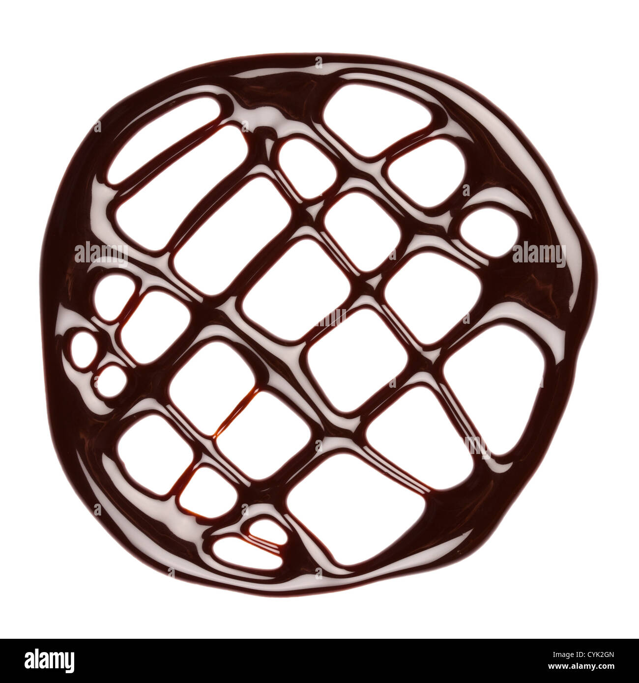 Chocolate syrup drip, isolated on white background Stock Photo - Alamy