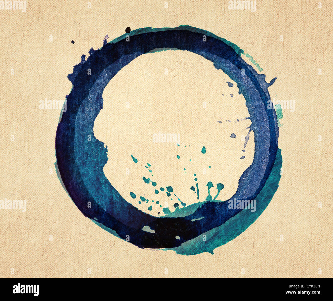 An abstract painted ink frame Stock Photo - Alamy
